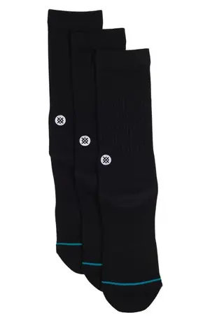Stance Stance Icon Assorted 3-pack Crew Socks Black
