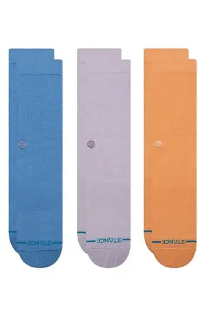 Stance Icon Assorted 3-pack Crew Socks - Capriblue