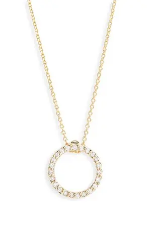 Roberto Coin Xs Diamond Pendant Necklace - Yellow Gold