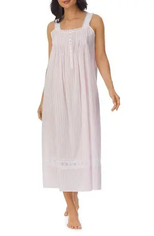 Eileen West Sleeveless Cotton Nightgown Blush