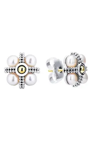 Lagos Luna Stud Earrings - Silver
