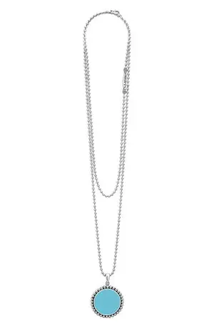 Lagos Maya Pendant Necklace - Silver/blue