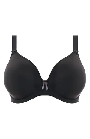 Elomi Bijou Full Figure Underwire Plunge Bra - Black