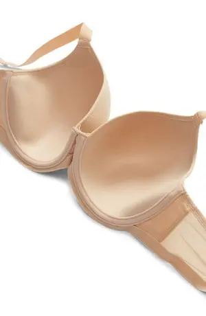 Elomi Bijou Full Figure Underwire Plunge Bra - Sand