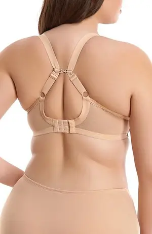 Elomi Bijou Full Figure Underwire Plunge Bra - Sand