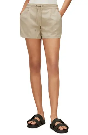 ALLSAINTS AllSaints Aleida Drawstring Shorts Pale Taupe