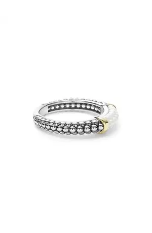 Lagos Caviar Stacked Band Ring