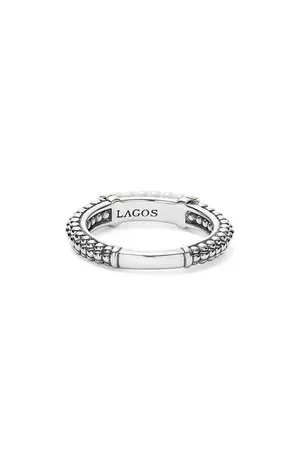 Lagos Caviar Stacked Band Ring