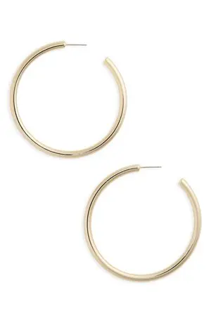 Nordstrom Sleek Tube Hoop Earrings - Gold