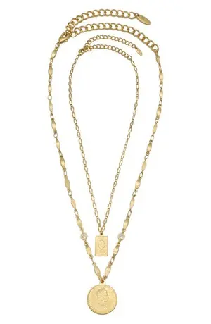 Ettika Set Of 2 Pendant Necklaces