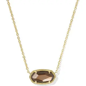 Kendra Scott Elisa Pendant Necklace - Brown Mop