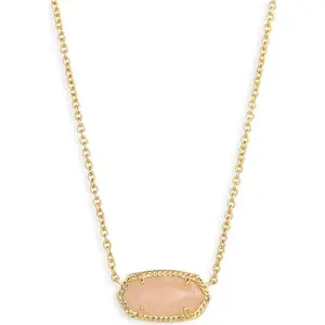 Kendra Scott Elisa Birthstone Pendant Necklace - Rose Quartz