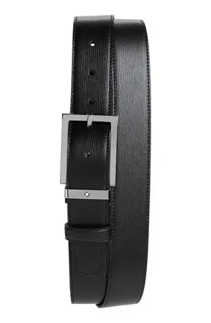 Montblanc Montblanc Leather Belt Black