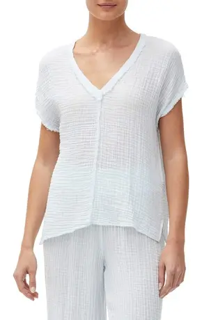 Michael Stars Draya V-Neck T-Shirt Aura