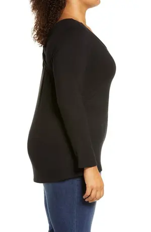 Loveappella Twist Back Top - Black