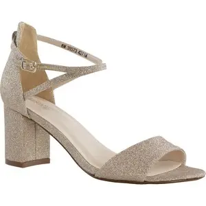 TOUCH UPS Jackie Block Heel Sandal - Champagne