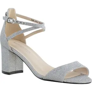 TOUCH UPS Jackie Block Heel Sandal - Silver