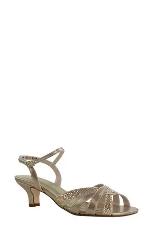 TOUCH UPS Jane Ankle Strap Sandal - Champagne