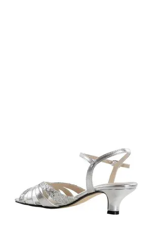 TOUCH UPS Jane Ankle Strap Sandal - Silver