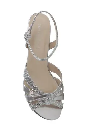 TOUCH UPS Jane Ankle Strap Sandal - Silver