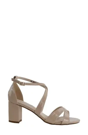 TOUCH UPS Audrey Block Heel Sandals - Nude