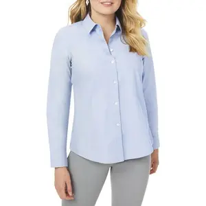 Foxcroft Dianna Non-iron Button-up Shirt - Blue Wave