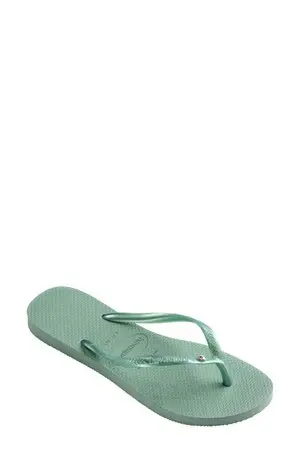 Havaianas Havaianas Slim Crystal Flip-Flop Clay