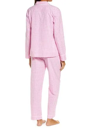 SANT AND ABEL Long Sleeve Gingham Print Pajamas