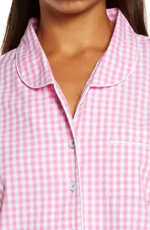 SANT AND ABEL Long Sleeve Gingham Print Pajamas