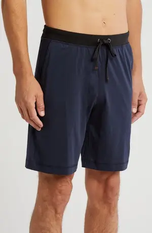 Daniel Buchler Peruvian Pima Cotton Lounge Shorts - Midnight