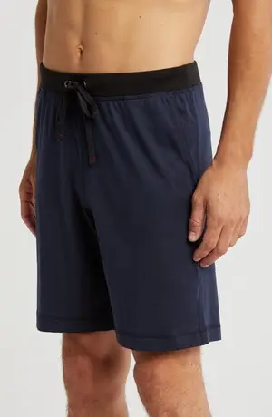 Daniel Buchler Peruvian Pima Cotton Lounge Shorts - Midnight