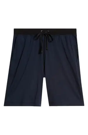 Daniel Buchler Peruvian Pima Cotton Lounge Shorts - Midnight