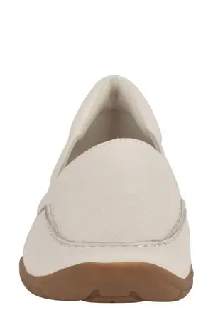 Easy Spirit Abide Loafer Wide Width By - Chic Cream Leather