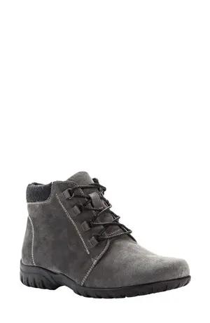 PROPET Delaney Water Resistant Bootie Grey Suede