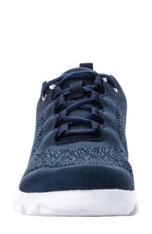 PROPET Travelactiv Knit Lace-up Sneakers - Navy