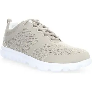 PROPET Travelactiv Knit Lace-up Sneakers - Taupe