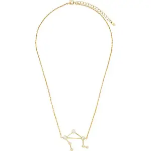 Sterling Forever Constellation Necklace - Gold - Libra