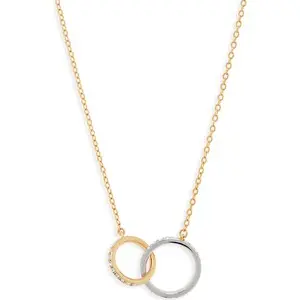 Nordstrom Nordstrom Infinity Link Necklace Clear- Goldilver