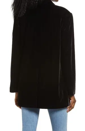 Endless Rose Velvet Blazer - Black
