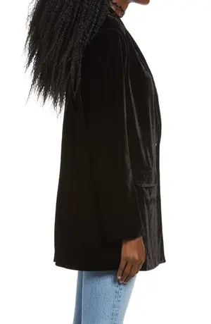 Endless Rose Velvet Blazer - Black