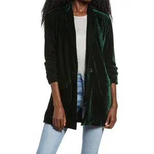 Endless Rose Velvet Blazer - Green