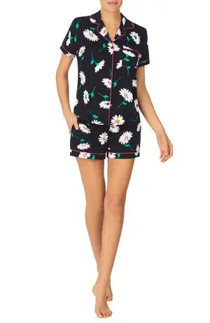 Kate Spade New York Print Short Pajamas Black Print