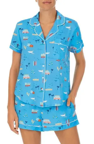 Kate Spade New York Print Short Pajamas Blue Multi