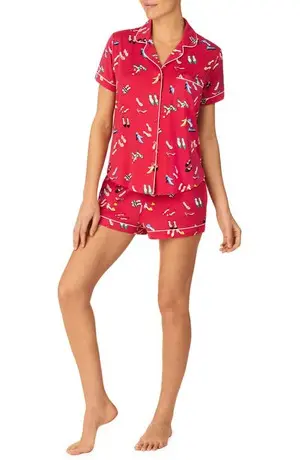 Kate Spade New York Print Short Pajamas Red/ Print