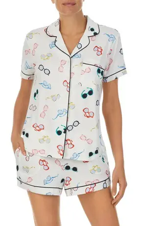 Kate Spade New York Print Short Pajamas White Multi