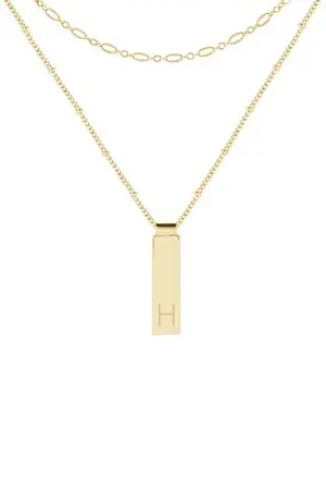 BROOK & YORK Brook And York Maisie Initial Layering Necklaces Set Gold H