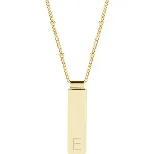 BROOK & YORK Maisie Initial Pendant Necklace - Gold E
