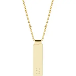 BROOK & YORK Maisie Initial Pendant Necklace - Gold S