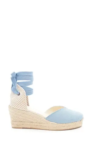 Soludos Lyon Ankle Wrap Wedge Espadrille