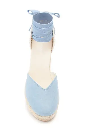Soludos Lyon Ankle Wrap Wedge Espadrille